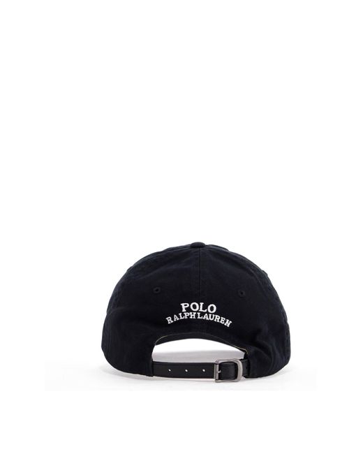 Polo Ralph Lauren Sport Cap With Bear Embroidery in Black for Men | Lyst