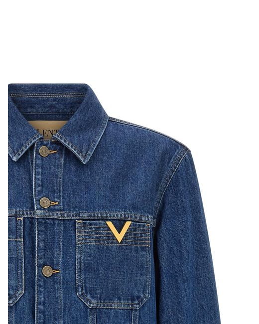 Valentino Garavani Jacket in Blue for Men | Lyst UK