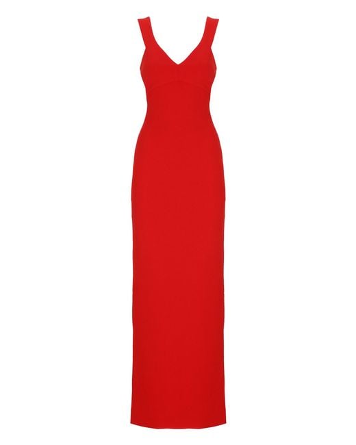 Solace London Maxi Nalani Dress in Red | Lyst