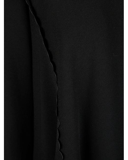 Forte Forte Dress With Loose Silhouette And Scalloped Edges in Black | Lyst