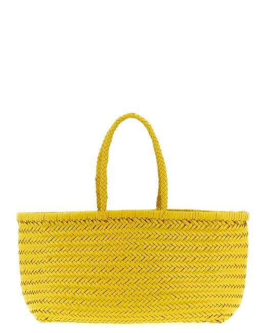 Dragon Diffusion Bamboo Triple Jump Large Shoulder Bag in Yellow | Lyst UK