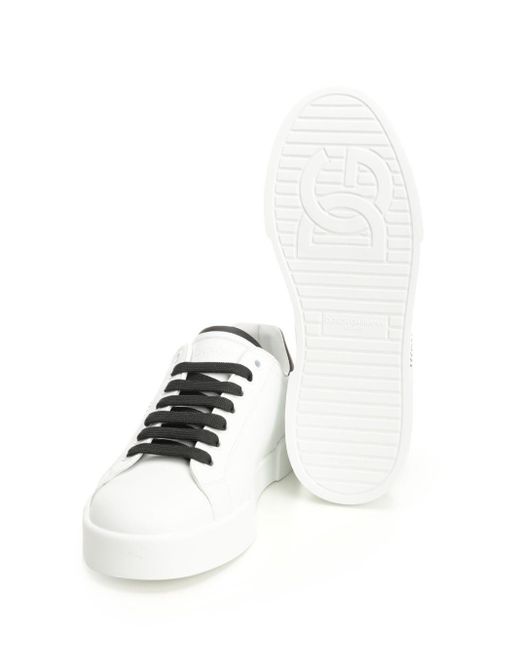 Dolce & Gabbana Portofino Sneaker in White for Men | Lyst UK