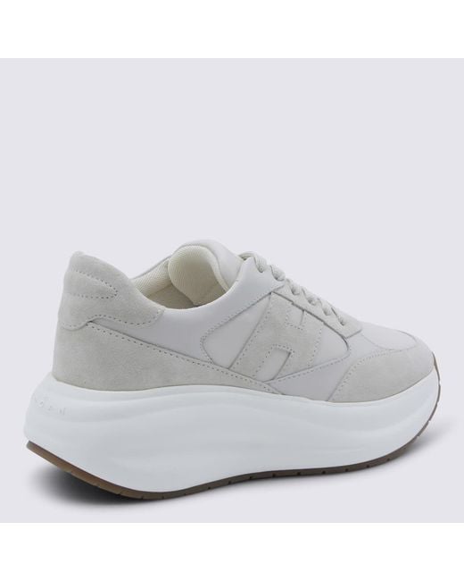 Hogan Leather Maxi Active Sneakers in White | Lyst UK