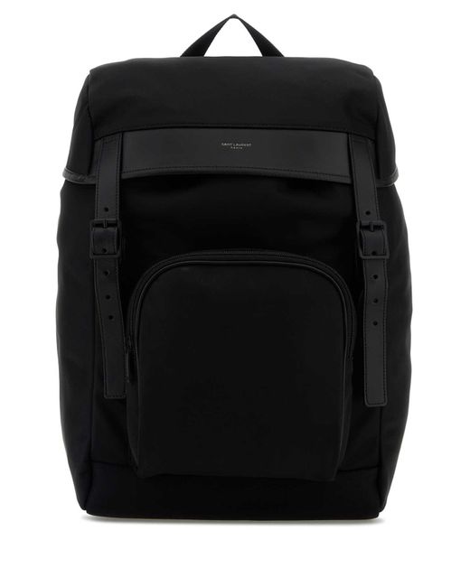 Saint Laurent Black Fabric City Backpack for Men | Lyst UK