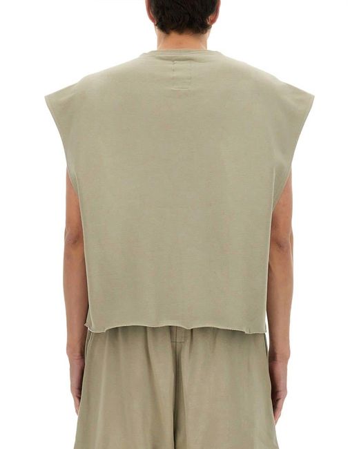 Rick Owens X Champion Cropped Micro Tatlin T-Shirt in Green for Men | Lyst