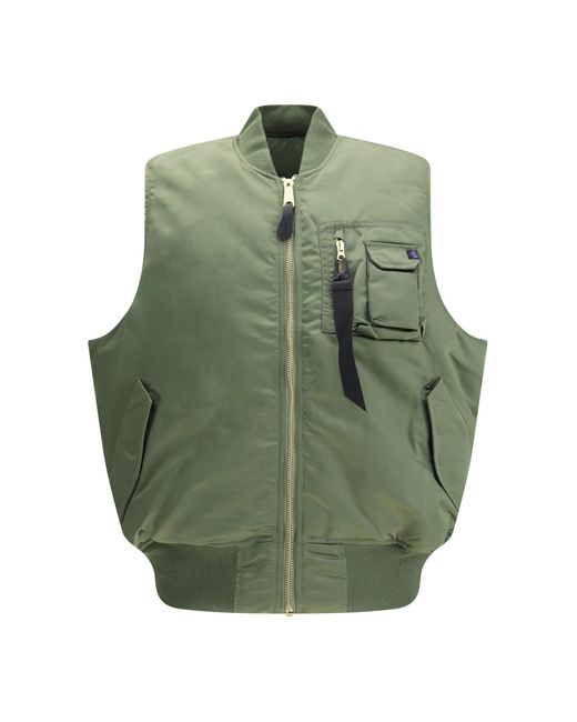 Alpha Industries Ma-1 Base Vest in Green for Men | Lyst