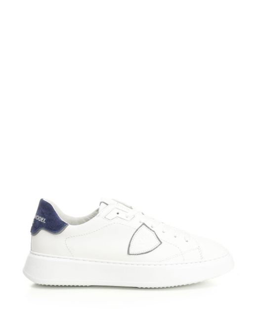 Philippe Model Temple Sneaker in White for Men | Lyst UK