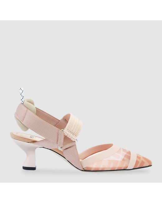 Fendi Leather Colibrì Sandals in Pink | Lyst