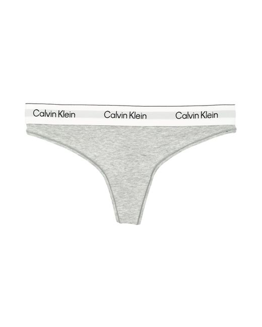 Calvin Klein Icon Cotton Modal Thong in White | Lyst