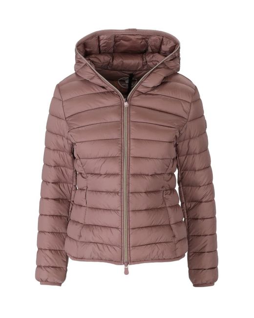 Save The Duck Synthetic Alexis Mauve Hooded Padded Jacket in Brown | Lyst Save The Duck Synthetic Alexis Mauve Hooded Padded Jacket in Brown | Lyst