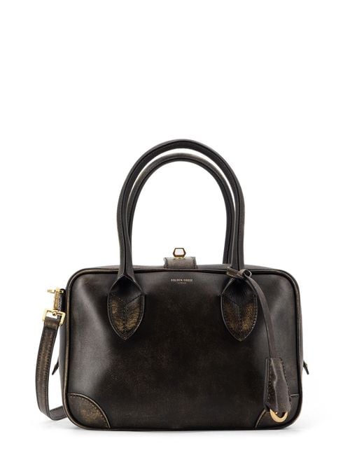 Golden Goose Deluxe Brand Vita Vintage Leather Crossbody Bag in Black ...