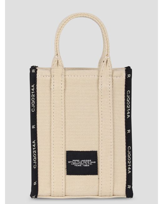 Marc Jacobs The Jacquard Mini Tote Bag in Natural | Lyst Marc Jacobs The Jacquard Mini Tote Bag in Natural | Lyst