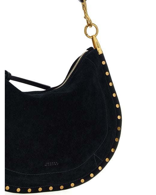 Isabel Marant Oskan Soft Zip Handbag in Black | Lyst UK
