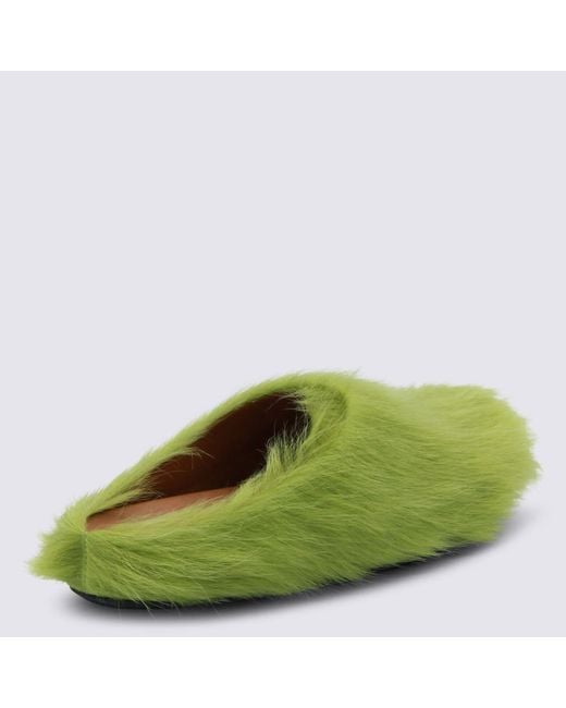 Marni Acid Leather Sandals in Green for Men | Lyst UK