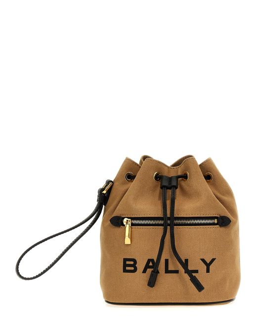 Bally Bar Mini Bucket Bag in Brown | Lyst
