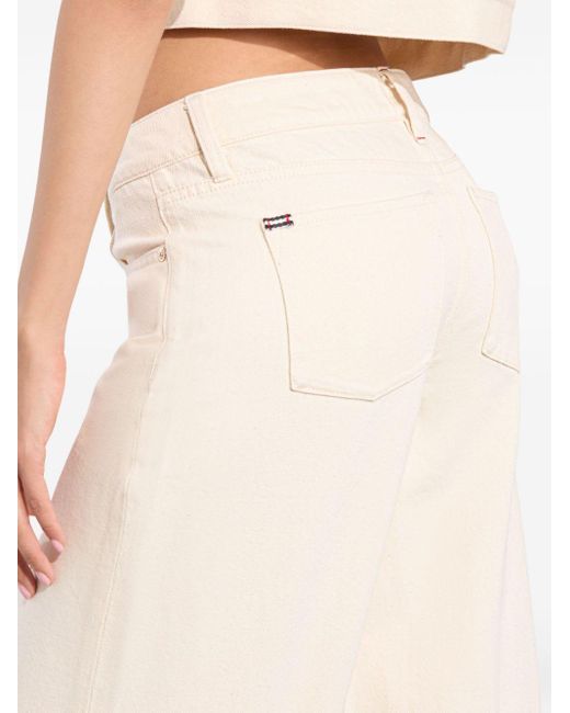 Alice + Olivia Slay Wide-Leg Trousers in White | Lyst UK