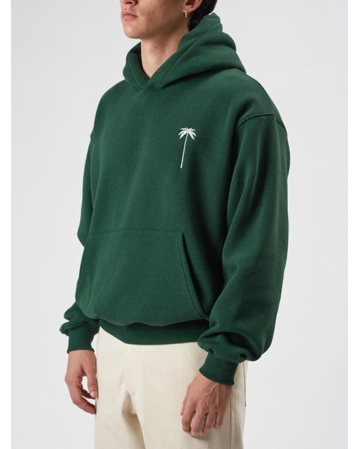 Silted Cotton Palm Hoodie Bottle in Green for Men | Lyst