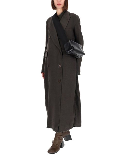 Uma Wang Swan Coat in Black | Lyst UK