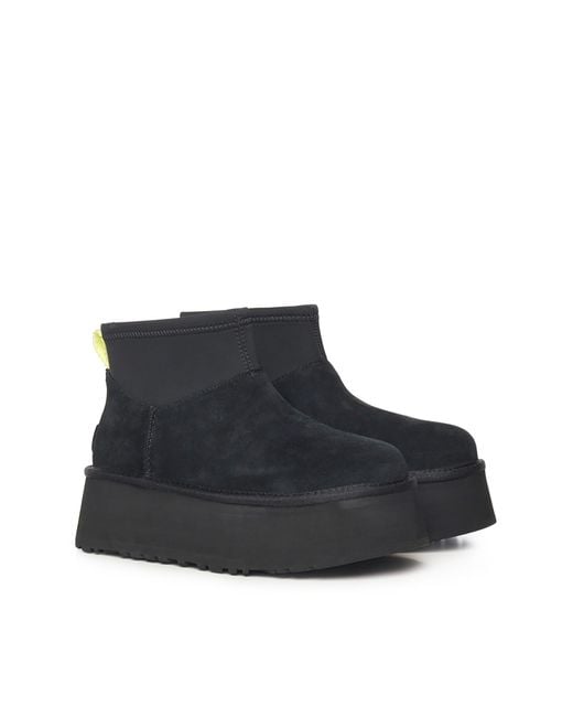 UGG Classic Mini Dipper Boots in Black | Lyst UK