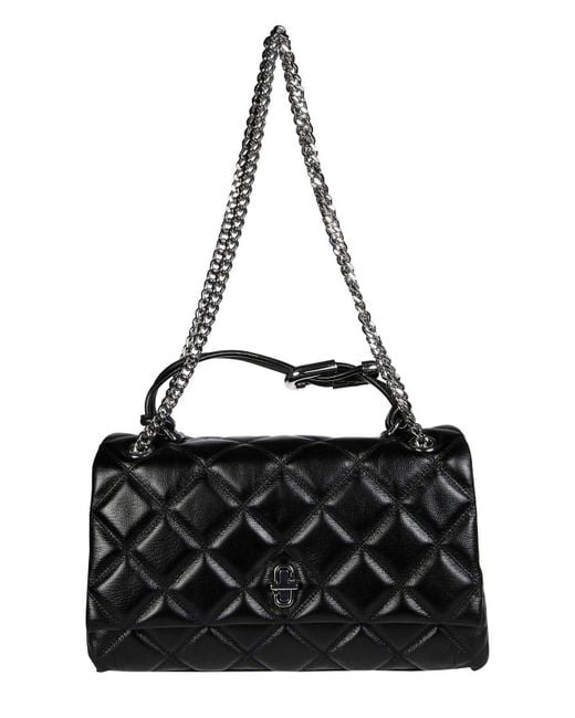 Marc Jacobs The Quilted Dual Convertible Shoulder Bag in Black | Lyst UK