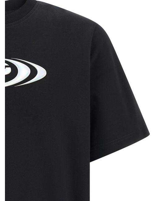 CASABLANCA Warped Logo T-Shirt in Black for Men | Lyst UK