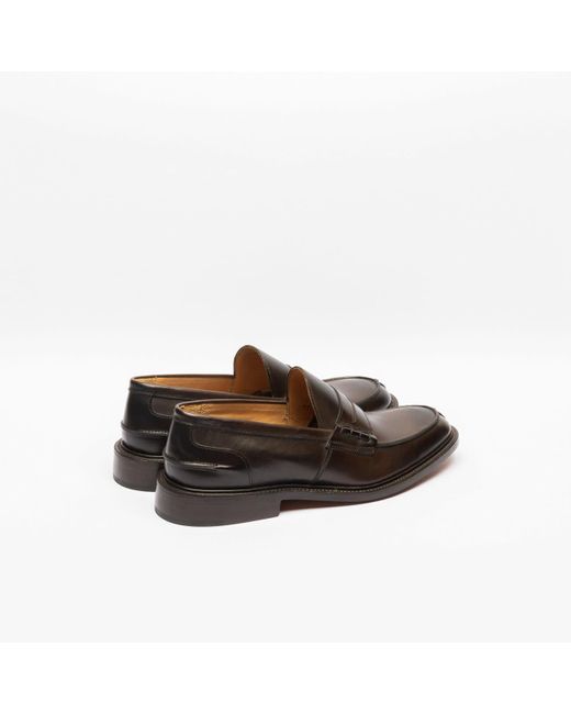 Tricker's Espresso Burnished Calf Loafer in Brown for Men | Lyst