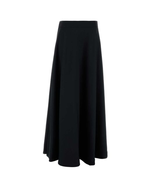 Balenciaga Twill Skirt in Black | Lyst