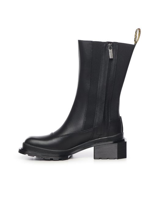 Dr. Martens Maybole Hi Leather Chelsea Boots in Black | Lyst