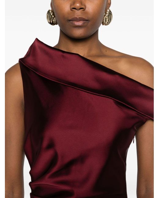 Max Mara Max Mara Matte Dress in Red | Lyst UK