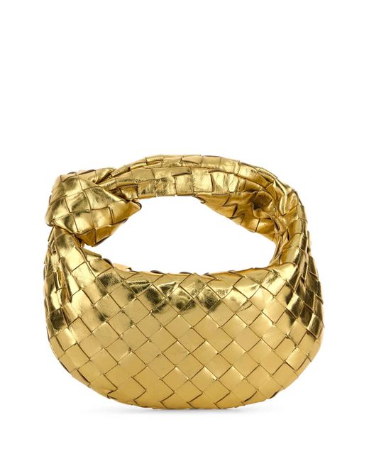 Bottega Veneta Nappa Leather Mini Jodie Handbag in Metallic | Lyst UK