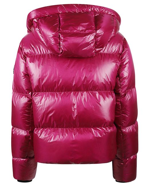 Moose Knuckles Zip Classic Padded Jacket in Red | Lyst
