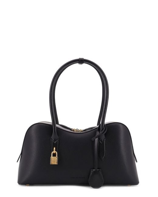 Stella McCartney Stella Ryder Medium Vegan Leather Shoulder Bag in Black | Lyst UK