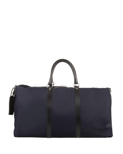 Kiton Nylon And Leather Duffle Bag With Logo in Blue for Men | Lyst
