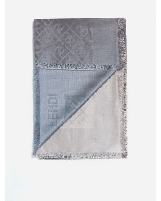 Fendi Scarves & Wraps in Blue | Lyst