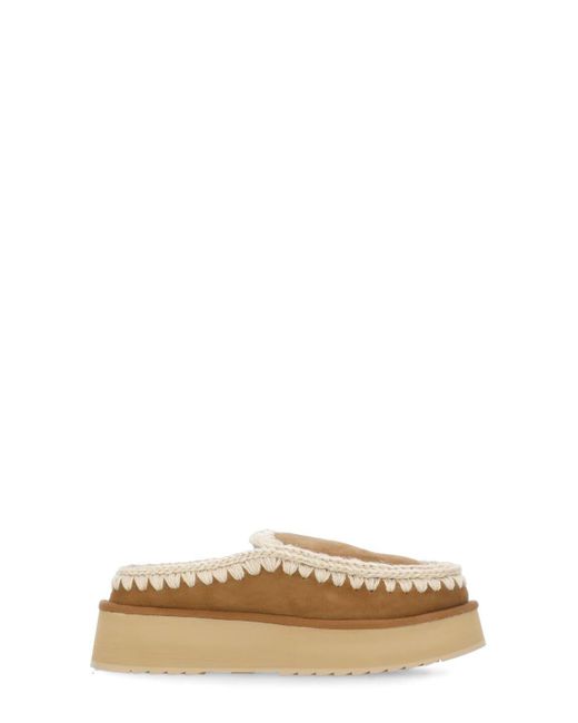 Mou Clog Eskimo Platform Sabot in Natural | Lyst