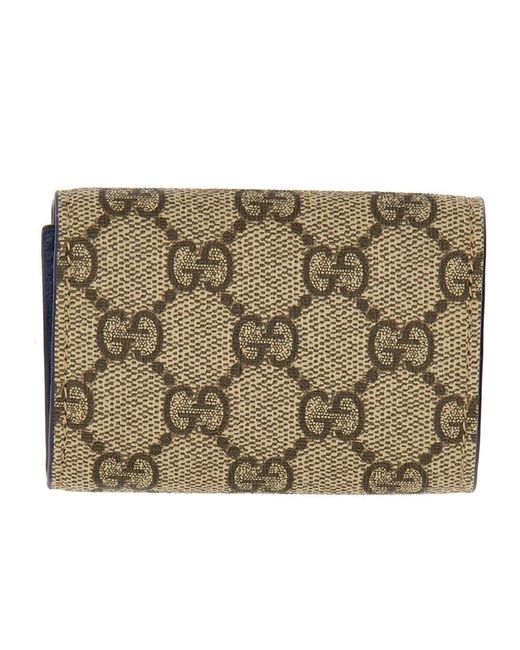 Gucci GG Detailed Mini Wallet in Metallic for Men | Lyst