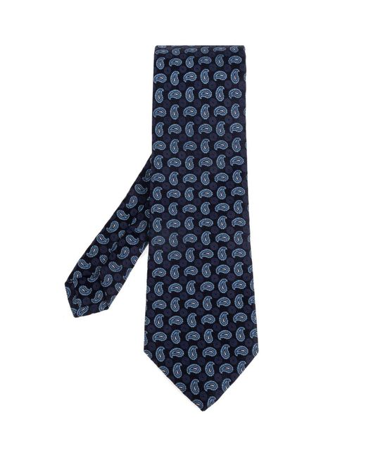 Etro Jacquard Pointed-Tip Tie in Blue for Men | Lyst UK