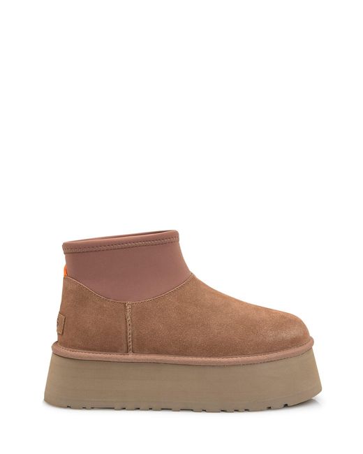 UGG Classic Mini Dipper Puffer 50Mm Boots in Natural | Lyst