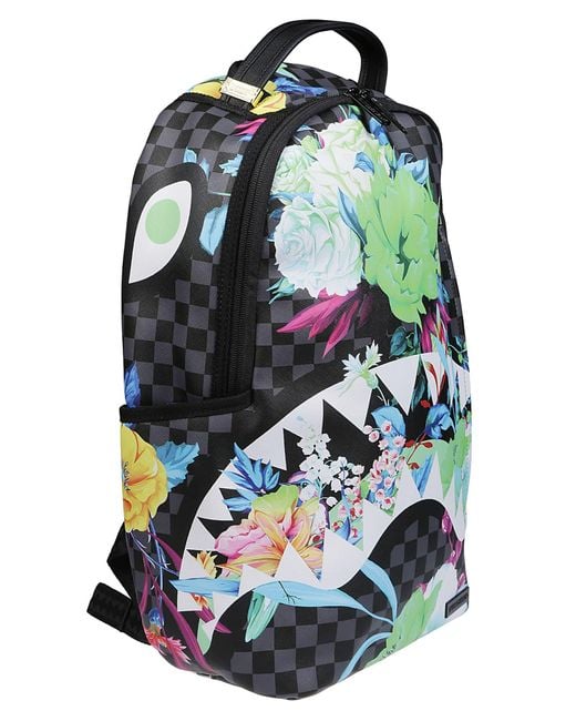 Sprayground Neon Floral Backpack in Green | Lyst