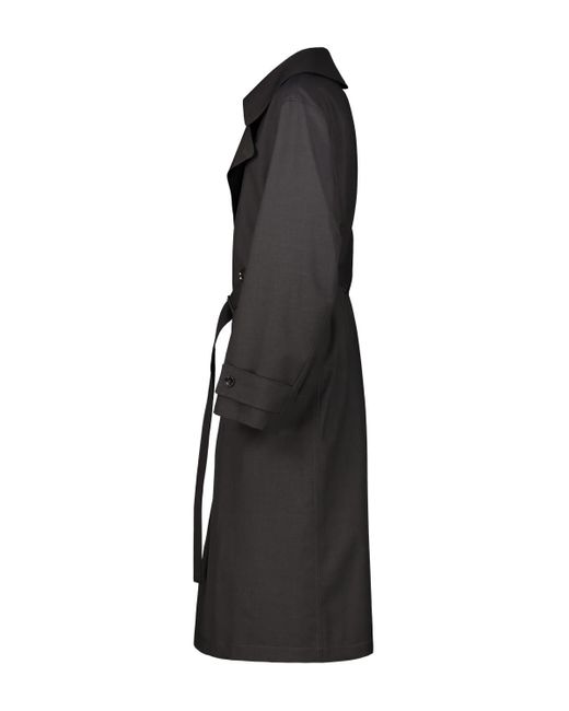 Lemaire Trench Coat With Detachable Lining in Black | Lyst