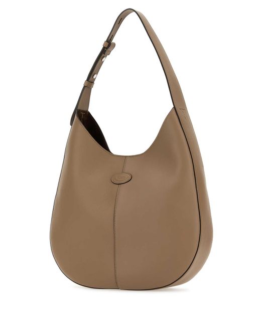 Tod's Mud Leather Small Di Bag Shoulder Bag in Brown | Lyst