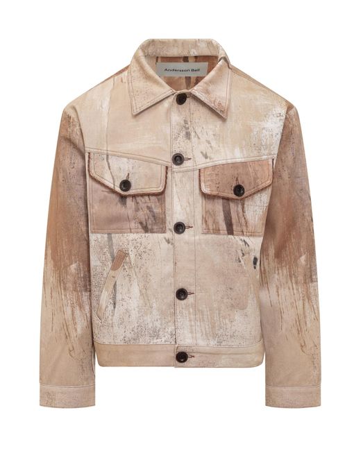 ANDERSSON BELL Denim Trucker Jacket in Natural for Men | Lyst