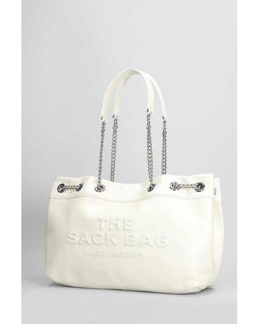 Marc Jacobs The Chain Sack Shoulder Bag in Natural | Lyst