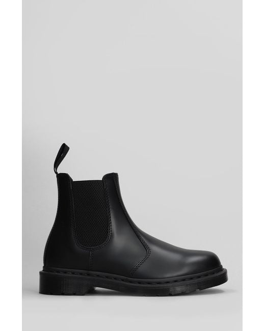 Dr. Martens 2976 Mono Combat Boots in Black for Men | Lyst