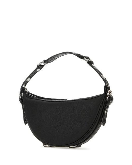 BY FAR Leather Gib Shoulder Bag in Black | Lyst