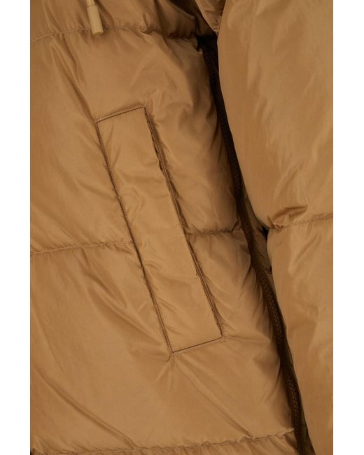 Weekend by Maxmara Biscuit Nylon Down Jacket in Natural | Lyst