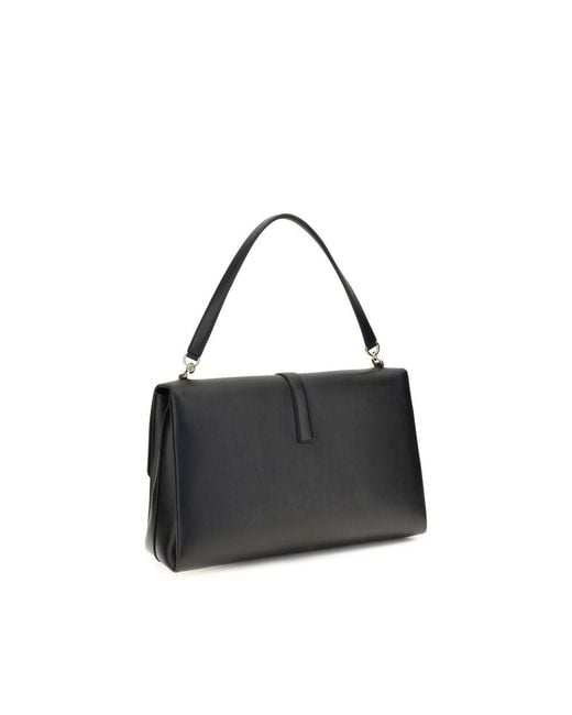Ferragamo Calf Leather Bos Taurus Shoulder Bag in Black | Lyst UK