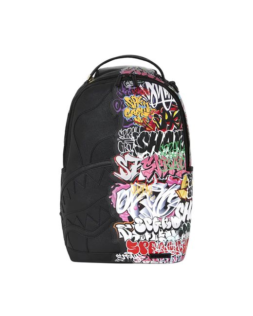 Sprayground Half Graff 2 Backpack in Black for Men | Lyst