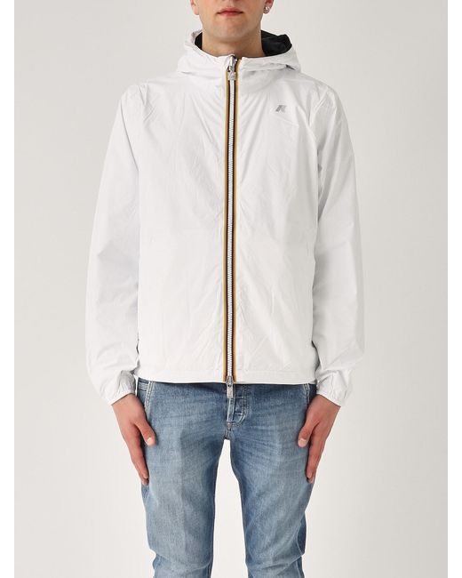 K-Way Jake Plus.2 Double Jacket in White for Men | Lyst