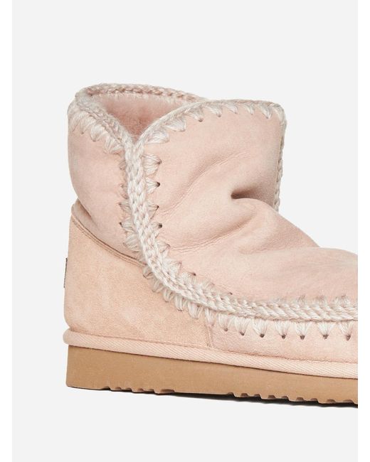 Mou Rose Eskimo 18 Ankle Boots in Natural | Lyst